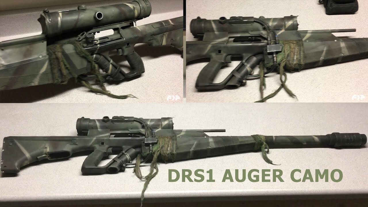 ArtStation - CAMO Paint AUGER Sniper Rifle