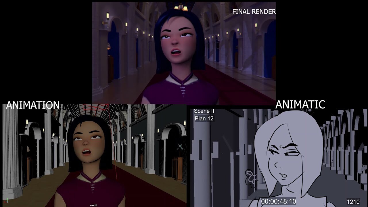 ArtStation - (ANIMATION/ANIMATIC/FINAL RENDER) COMPARISON