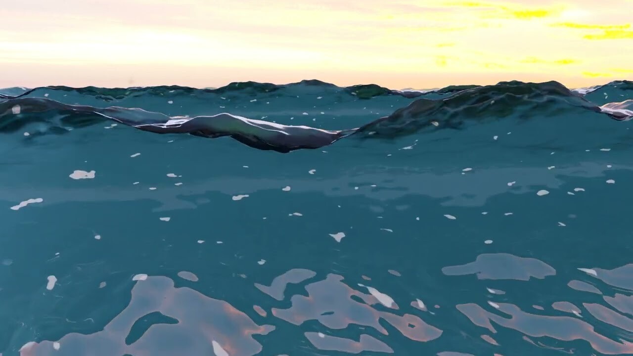 ArtStation - Ocean Waves using geometry nodes (set YouTube to Loop)