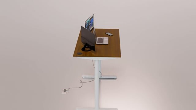 ArtStation - 3D Animation of an ergonomic workstation setup