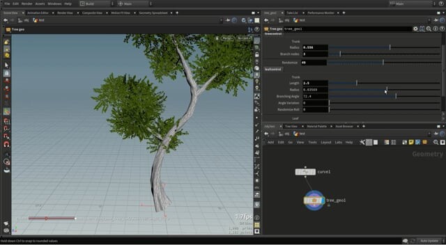 ArtStation - Houdini Tree Generator tool