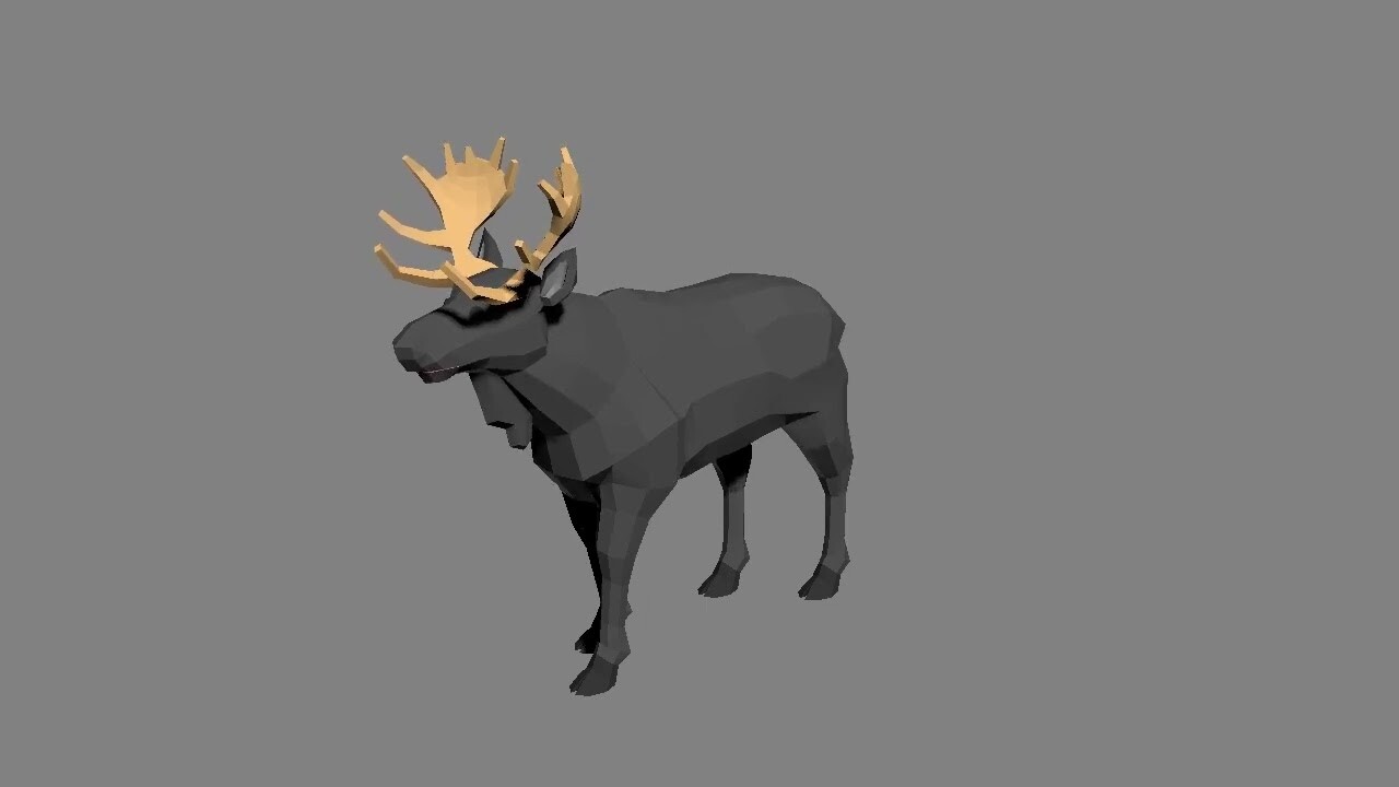 ArtStation - Moose basic cycle animation