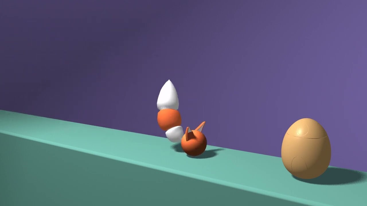 ArtStation - 3D Animation - Fox & Egg