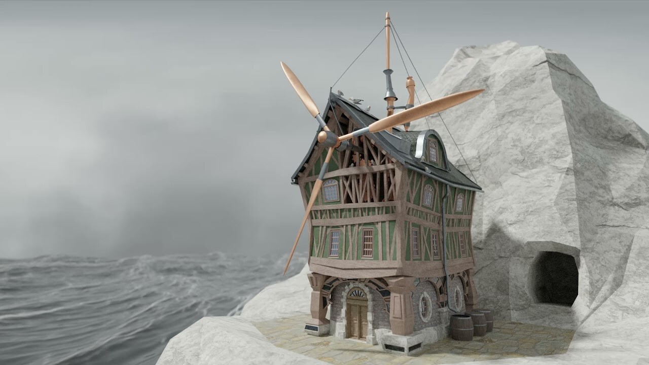 ArtStation - Steampunk Mill