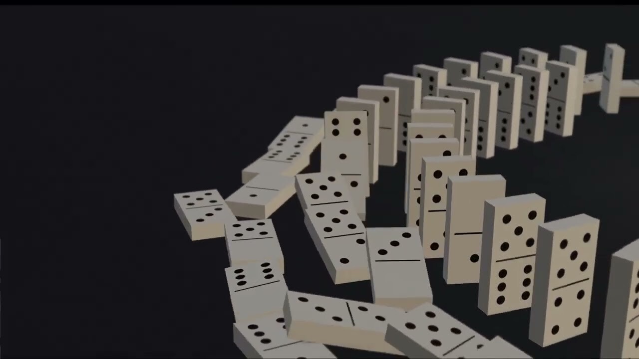 ArtStation - falling dominos