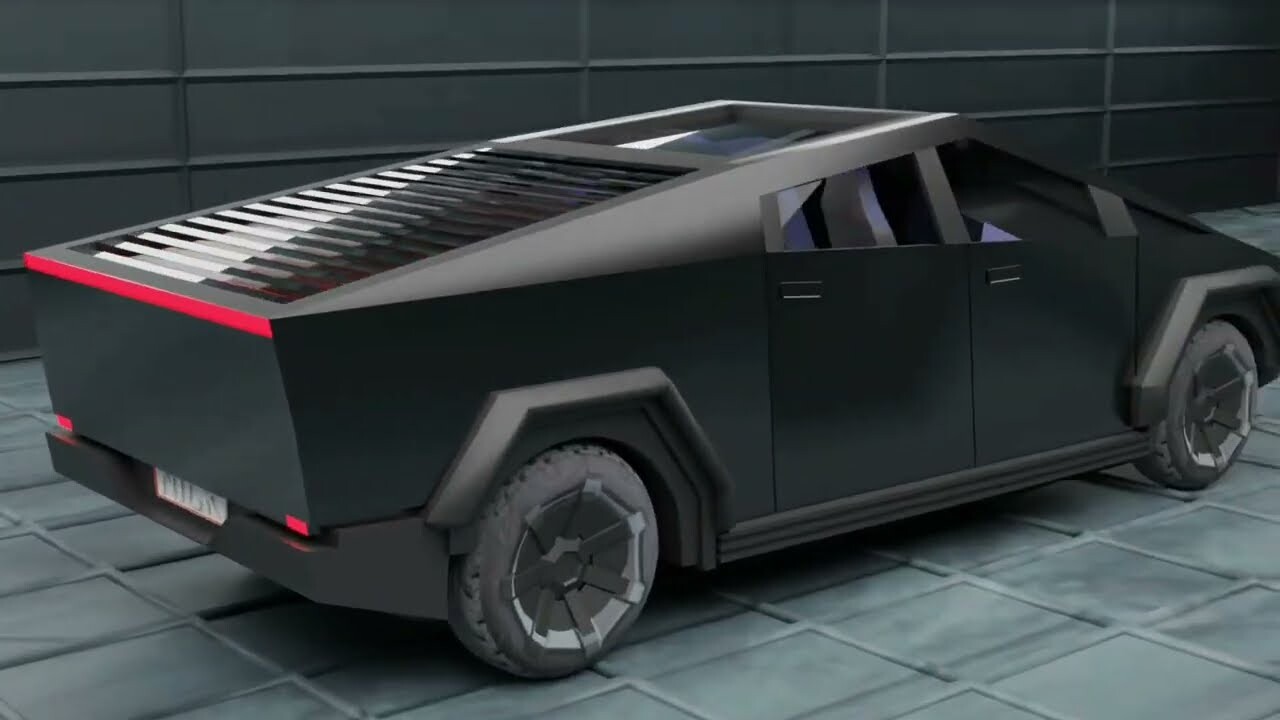 ArtStation - CYBER TRUCK AD