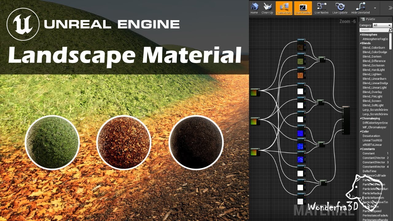 ArtStation - UE4 - Basic Landscape Material - Tutorial