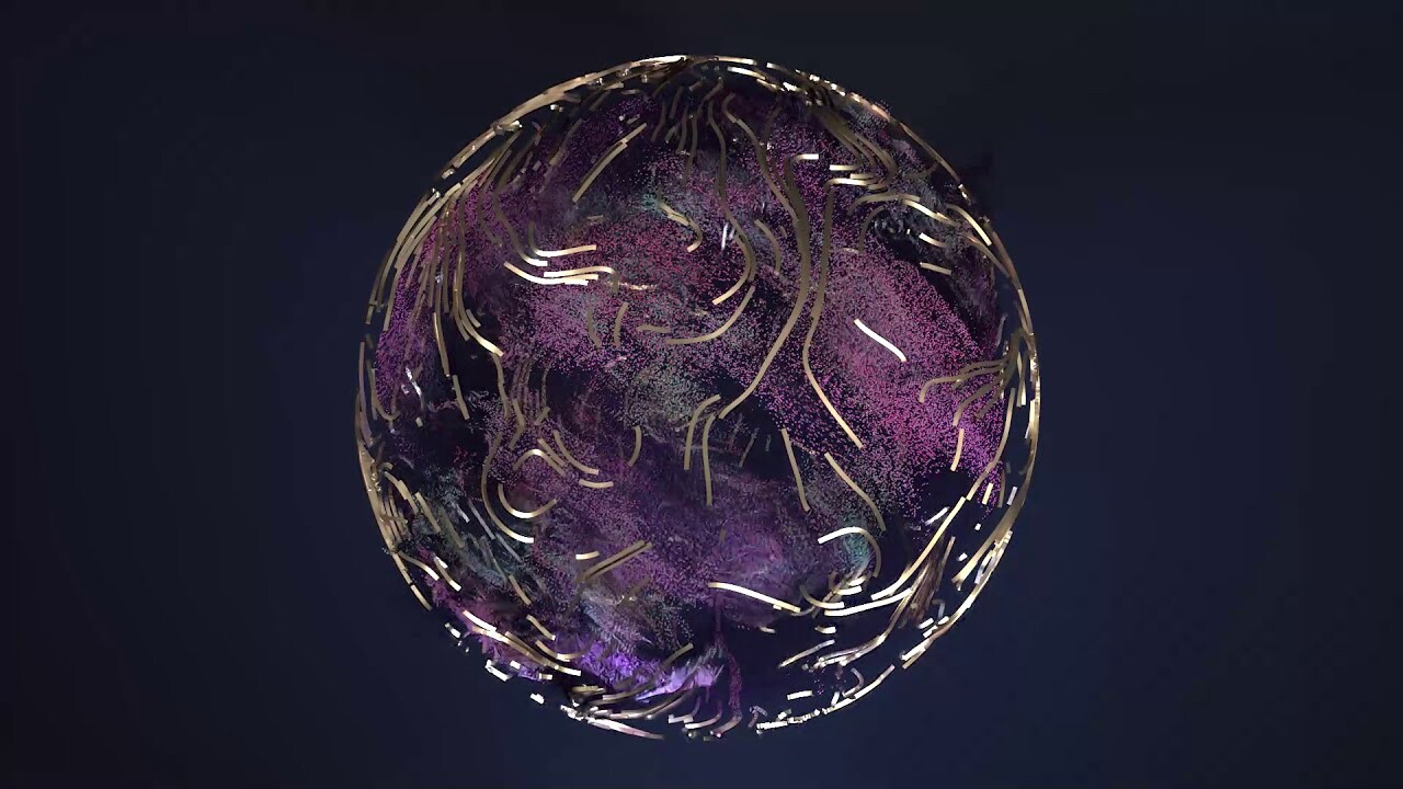 ArtStation - Houdini - Swirling Particle Orb