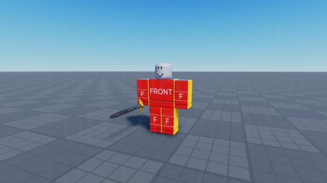 ArtStation - Roblox guy doing sword swings