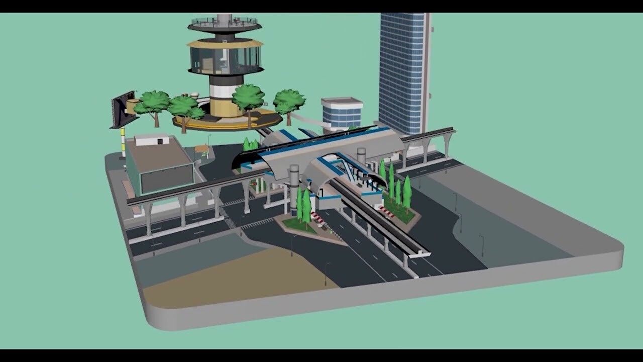 ArtStation - City metro station point