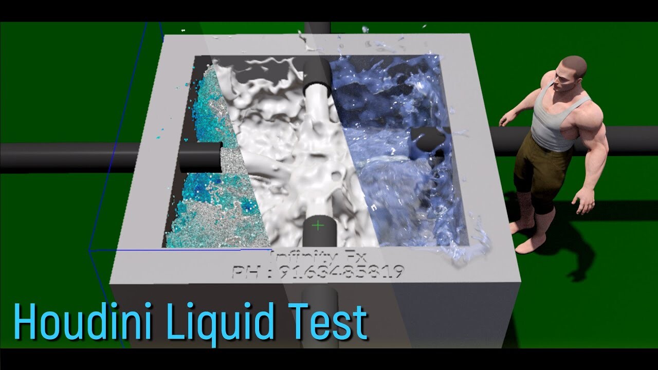 ArtStation - Houdini Flip Fluid Simulation || Liquid Simulation ...