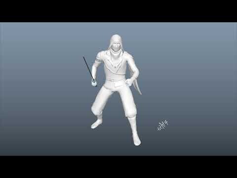 ArtStation - Sward on\off animation