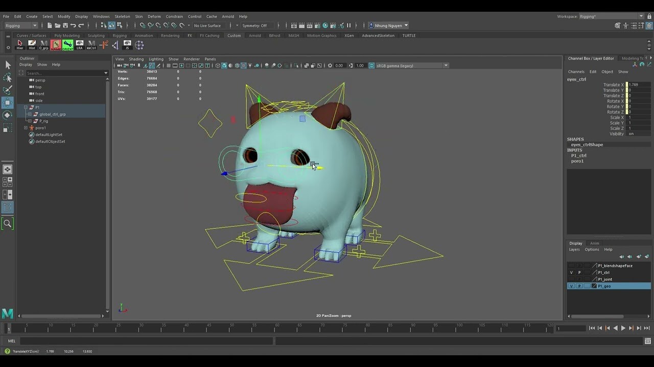ArtStation - Poro Rig Maya (League of Legends Fan Art)