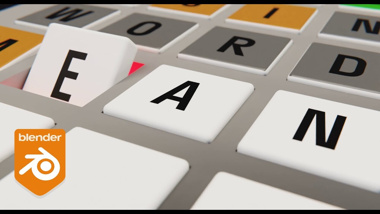 ArtStation - Creating a 3D Version of WORDLE