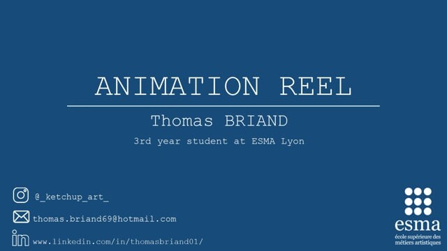 ArtStation - ANIMATION REEL