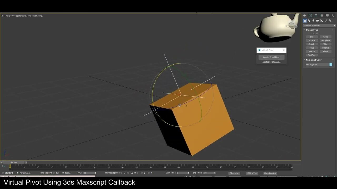 ArtStation - Virtual Pivot(Movable Pivot, Animatable Pivot) in 3ds max ...