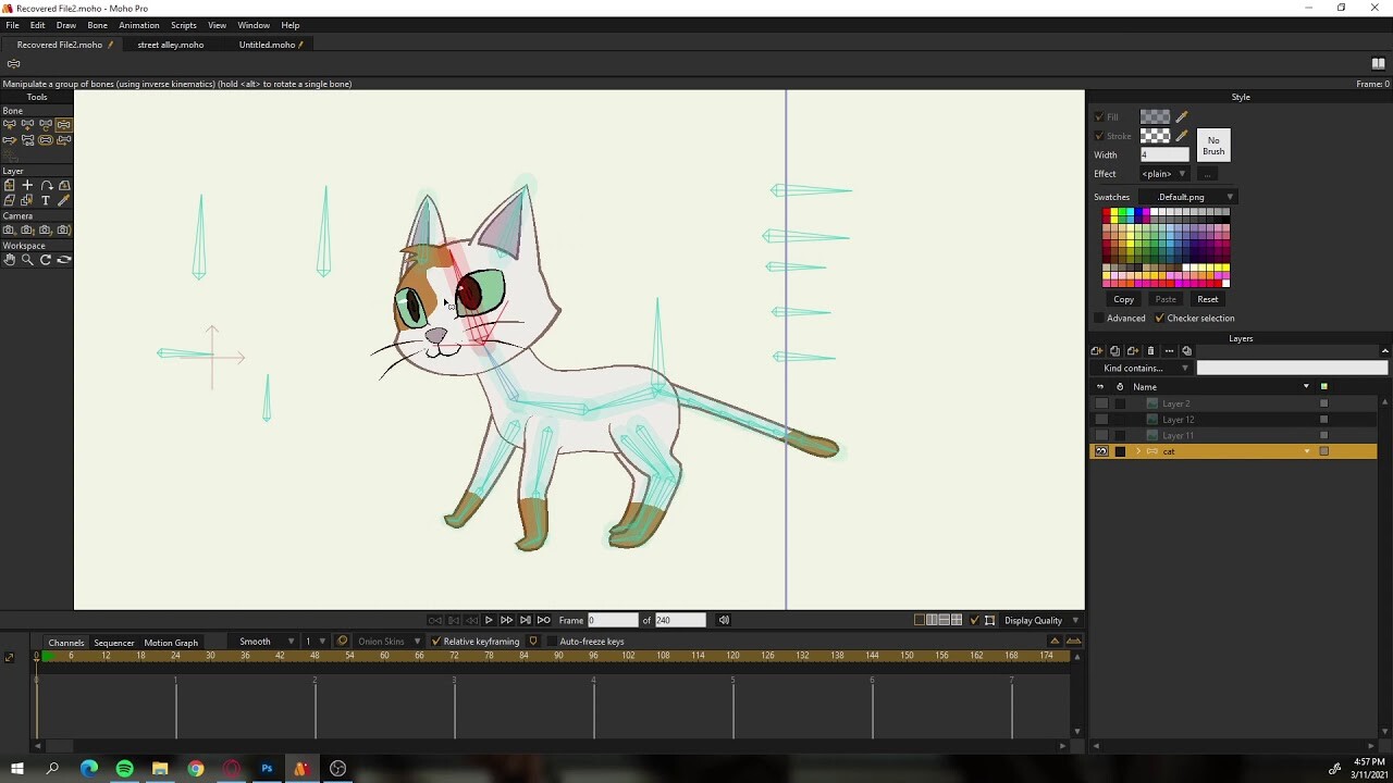 ArtStation - Moho character rig test