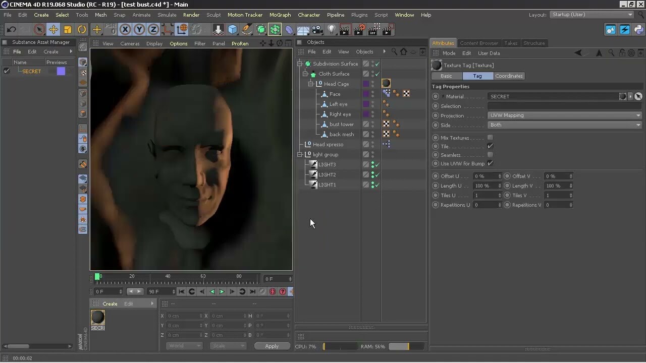 ArtStation - SUBSTANCE ENGINE IN CINEMA 4D / NOT SCULPTING
