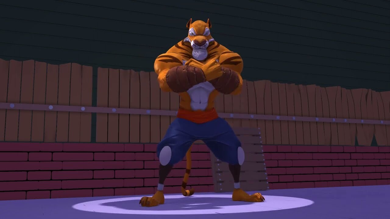 ArtStation - Anthro Tiger Martial Arts - 3D Animation