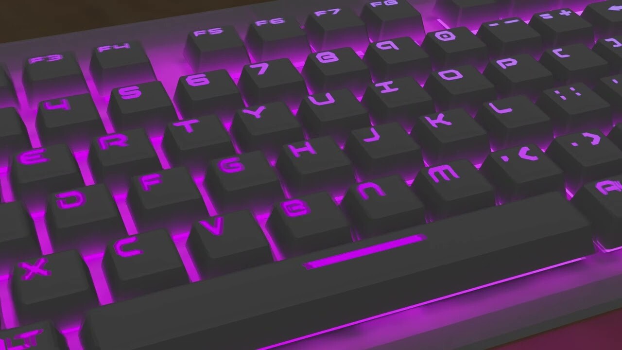 ArtStation - RGB White Keyboard (2022)