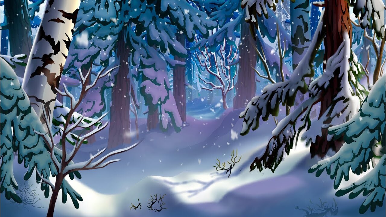 ArtStation - Snowy Forest