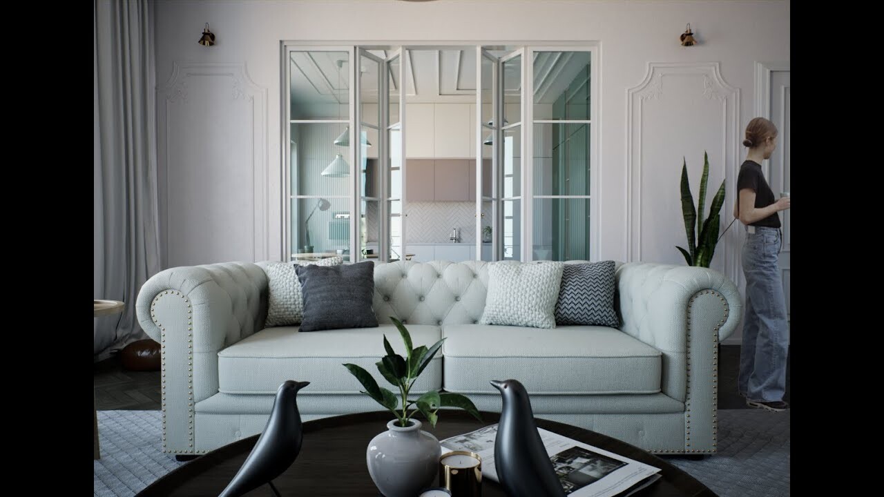 ArtStation - Unreal Engine Full Interactive Interior Walkthrough & Renders | Parisian Apartment