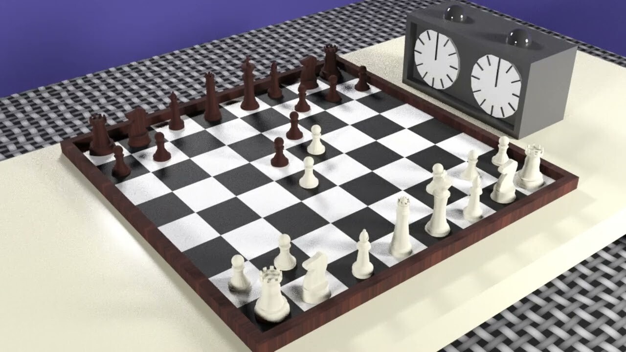 ArtStation - Chess Animation "Gunnar Gundersen vs A H Faul "Faul Play"