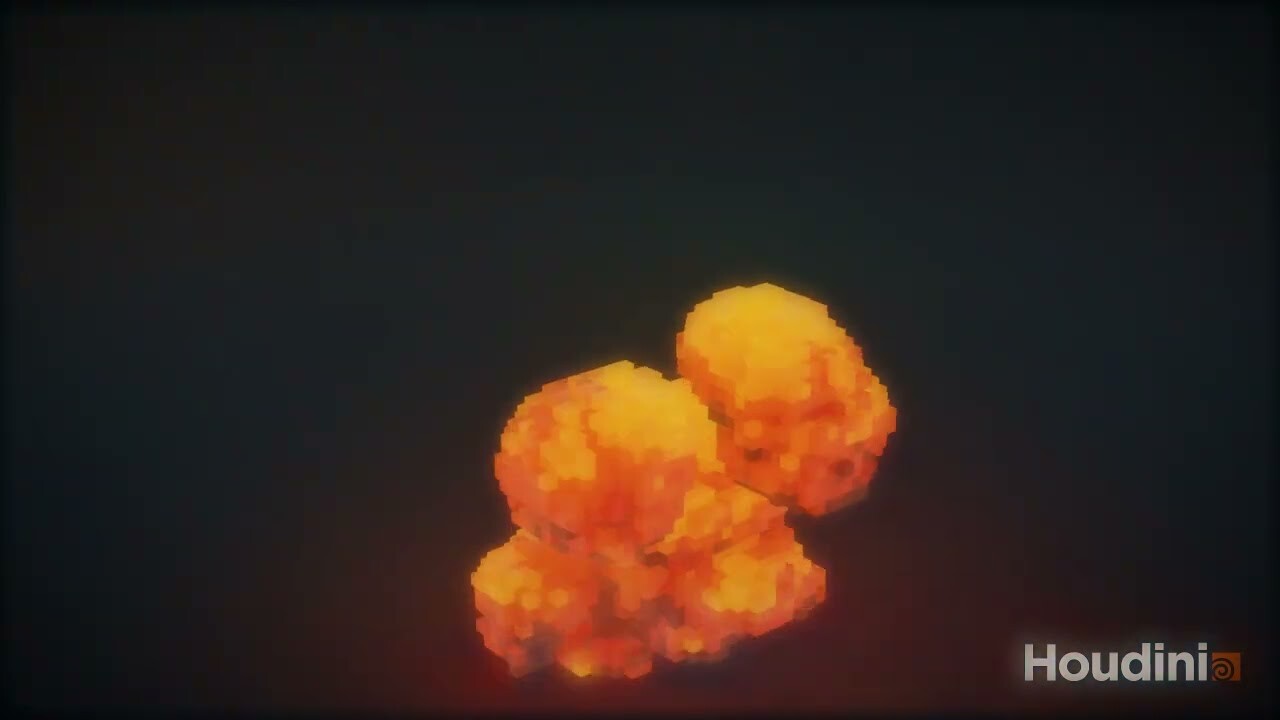 ArtStation - Cartoon Explosion - Houdini Pyro