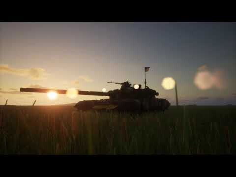 ArtStation - Ukrainian tank on the skyline.