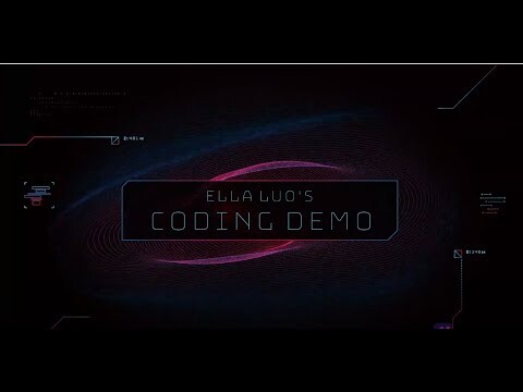 ArtStation - Ella Luo Programming Demo Reel -2022