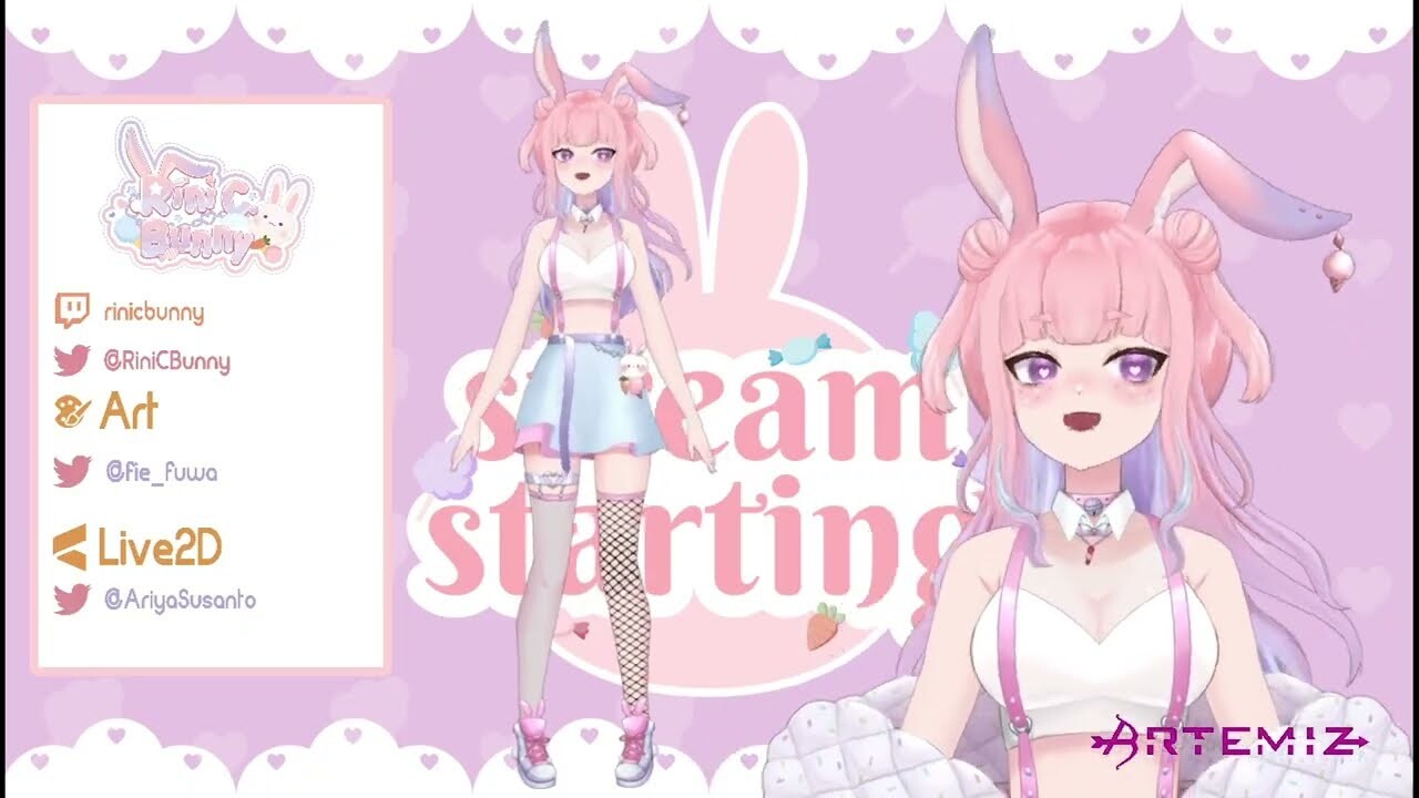 Ariya Susanto - Rini c Bunny Live2D VTuber Showcase