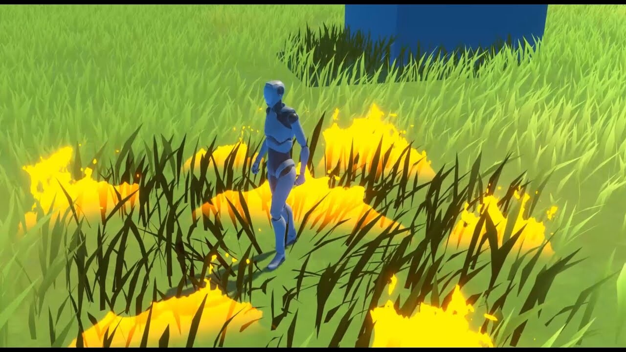 ArtStation - Zelda-like Interactable Cuttable Burnable Stylized Grass ...