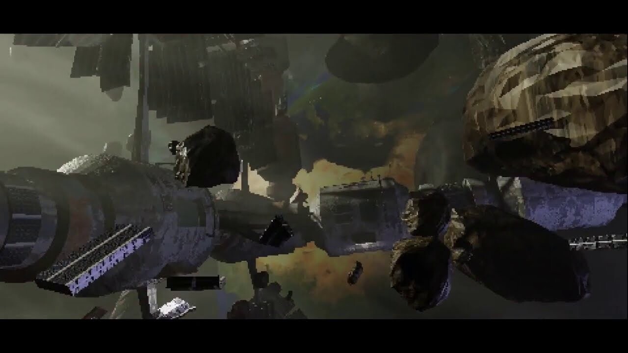 ArtStation - PS1 Cutscene Space Station