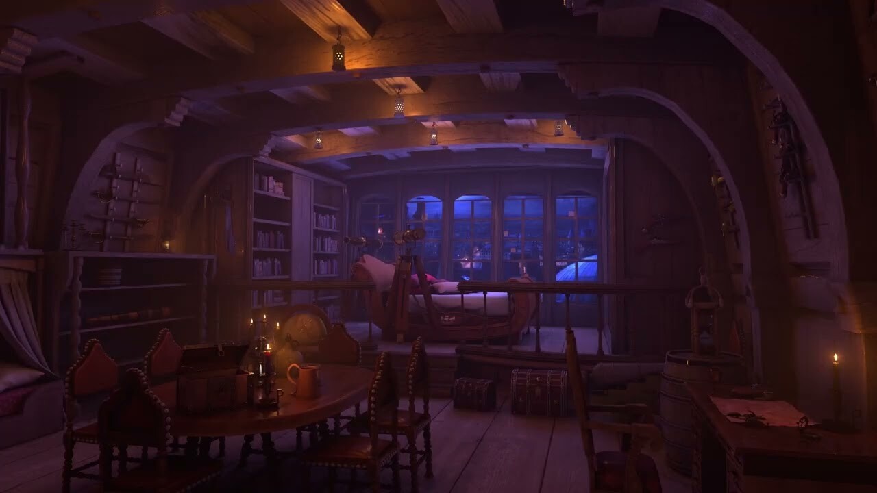 ArtStation - pirate Cabin