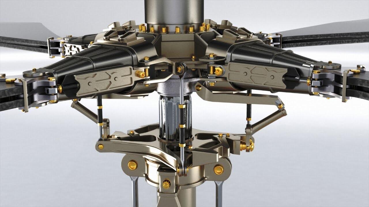 ArtStation - The Making of a Helicopter Rotor | Hard Surface 3D ...
