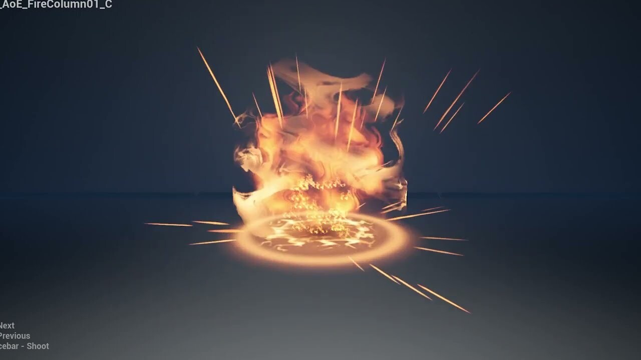 ArtStation - Fire Pillar - Aoe Atack: Unreal Engine 5