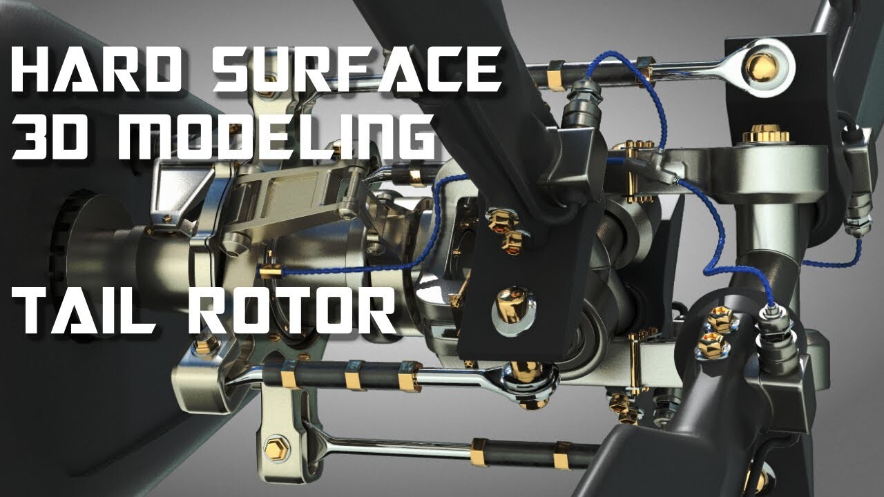 ArtStation - Hard Surface | 3D Modeling the Tail Rotor (TIME LAPSE VIDEO)