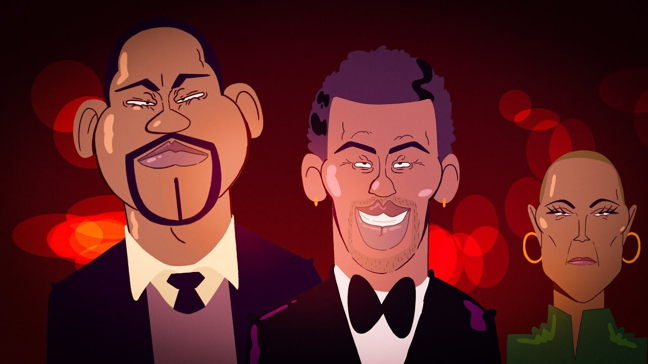 ArtStation - Will smith slaps Chris Rock but it's animated by moi
