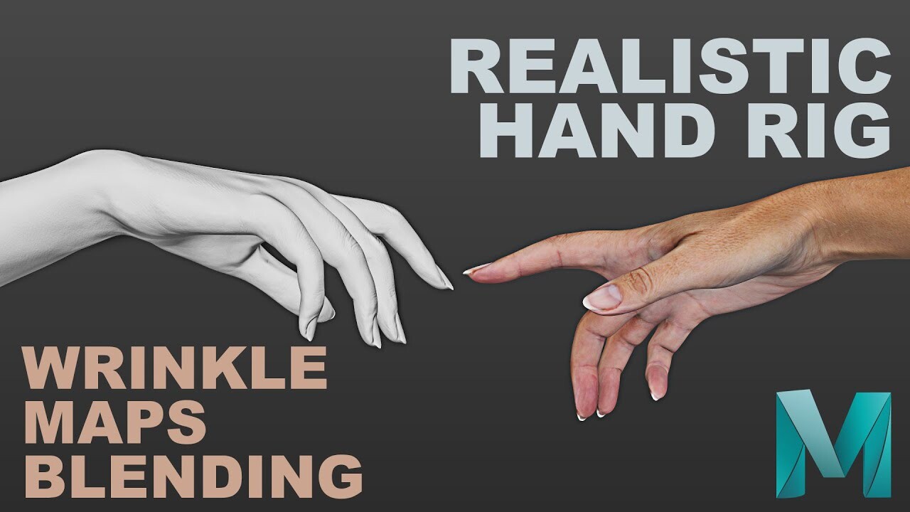 ArtStation - Realistic hand rig I Wrinkle maps blending