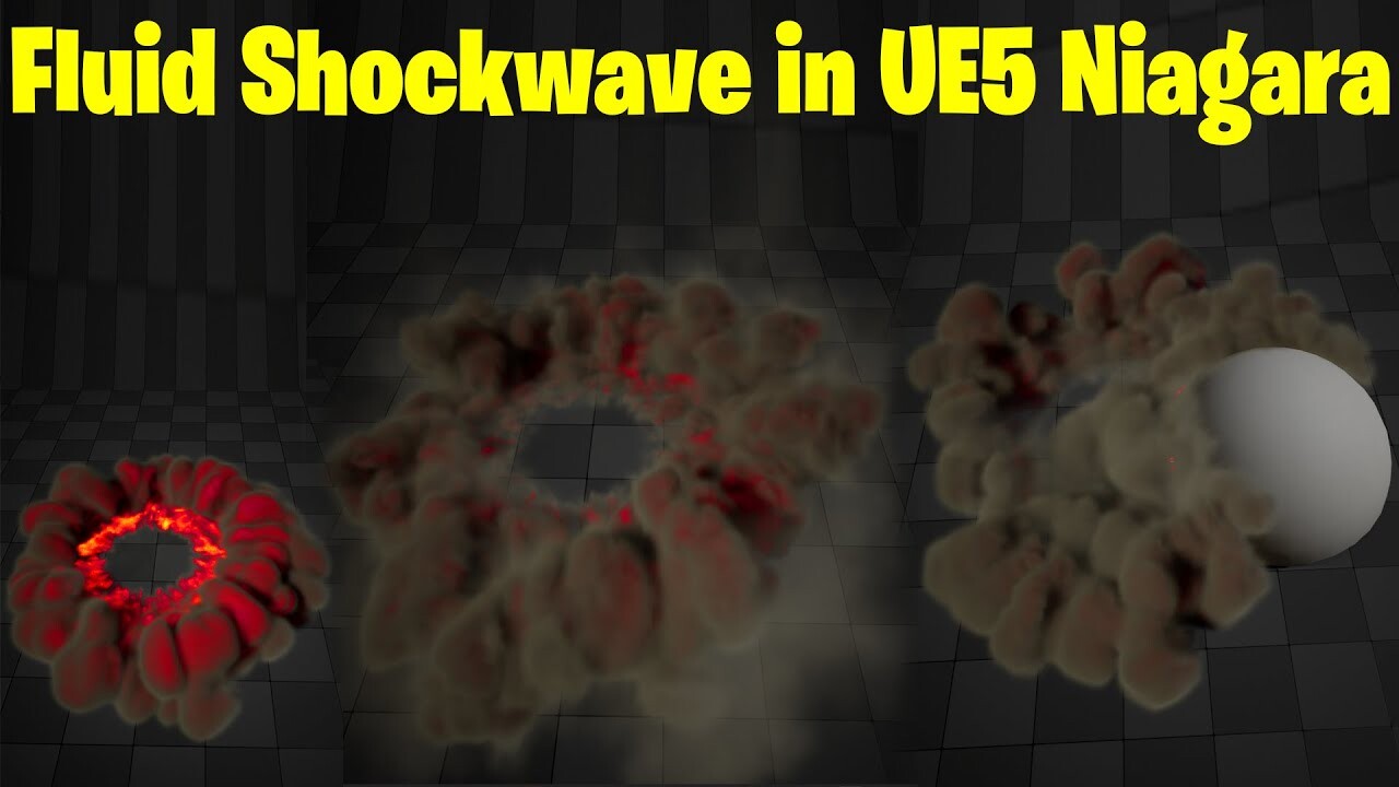 ArtStation - Fluid Shockwave in UE5 Niagara Tutorial | Download Files