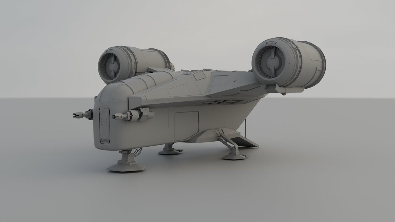 ArtStation - Razor Crest Model (from The Mandalorian)