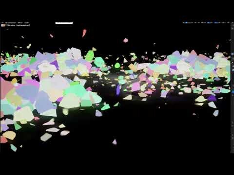 ArtStation - Unreal Niagara particle system with chaos engine