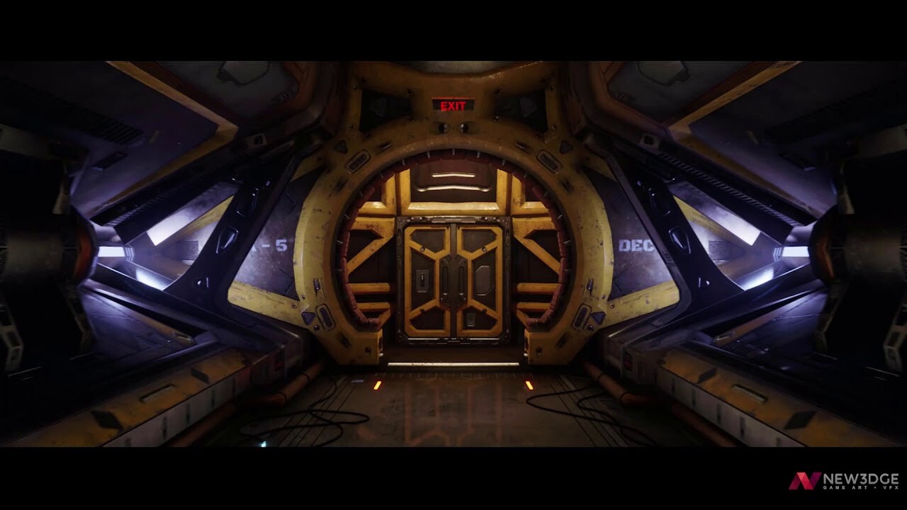 ArtStation - Sci-fi Ship Engine Deck - UE4