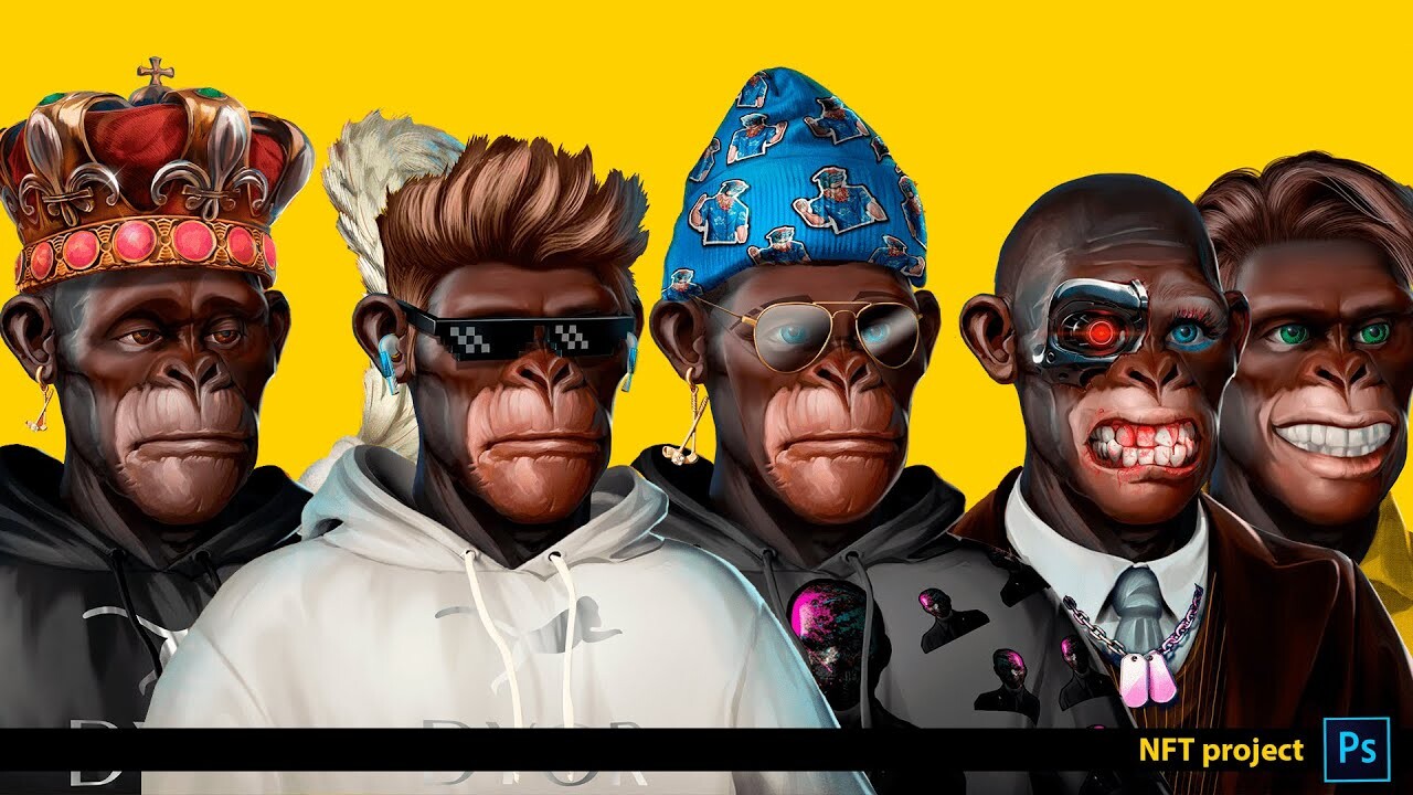 ArtStation - Monkey NFT project