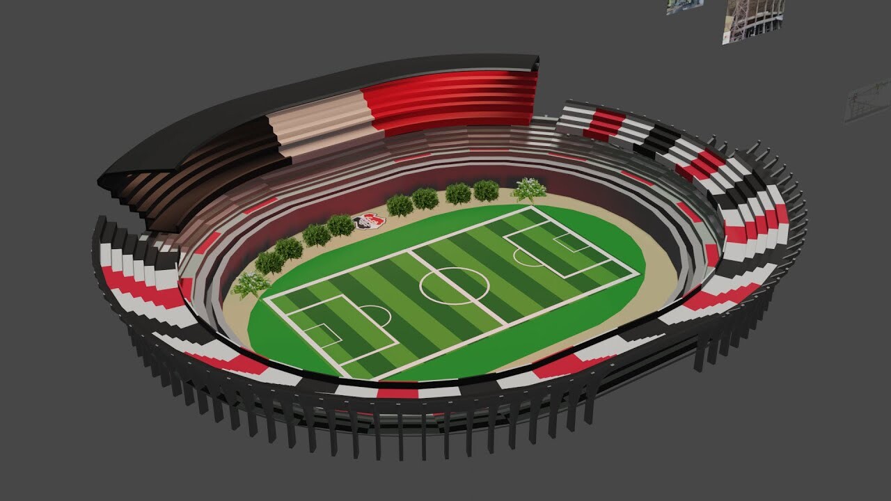 ArtStation - [BLENDER] Santa Cruz Stadium V2.0 - Gustavo Feliciano