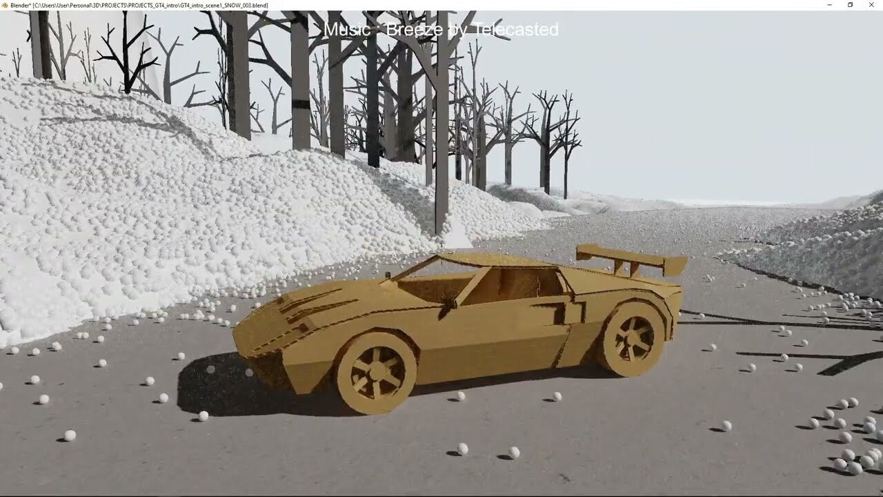 ArtStation - making scenes for the cardboard ford gt (work in progress)