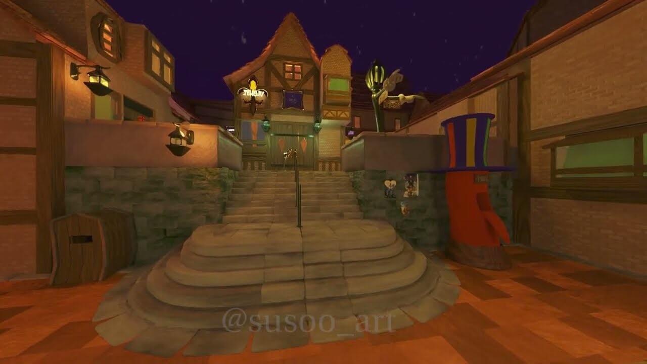 ArtStation - Traverse Town (Kingdom Hearts)