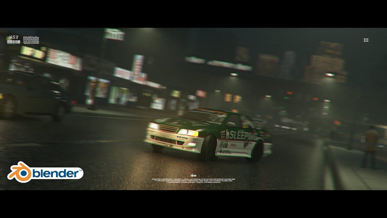 ArtStation - Car chase animation in Blender