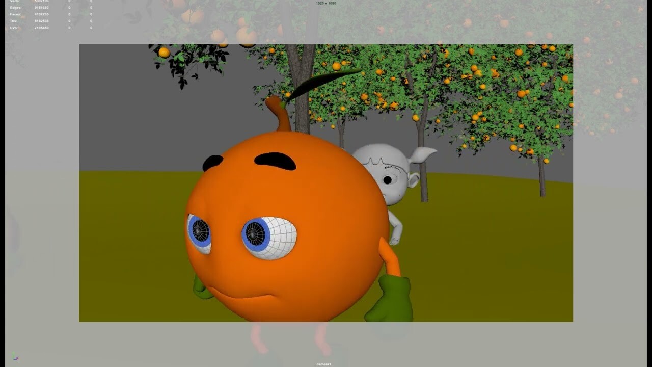 ArtStation - Orange Child Clip Raw