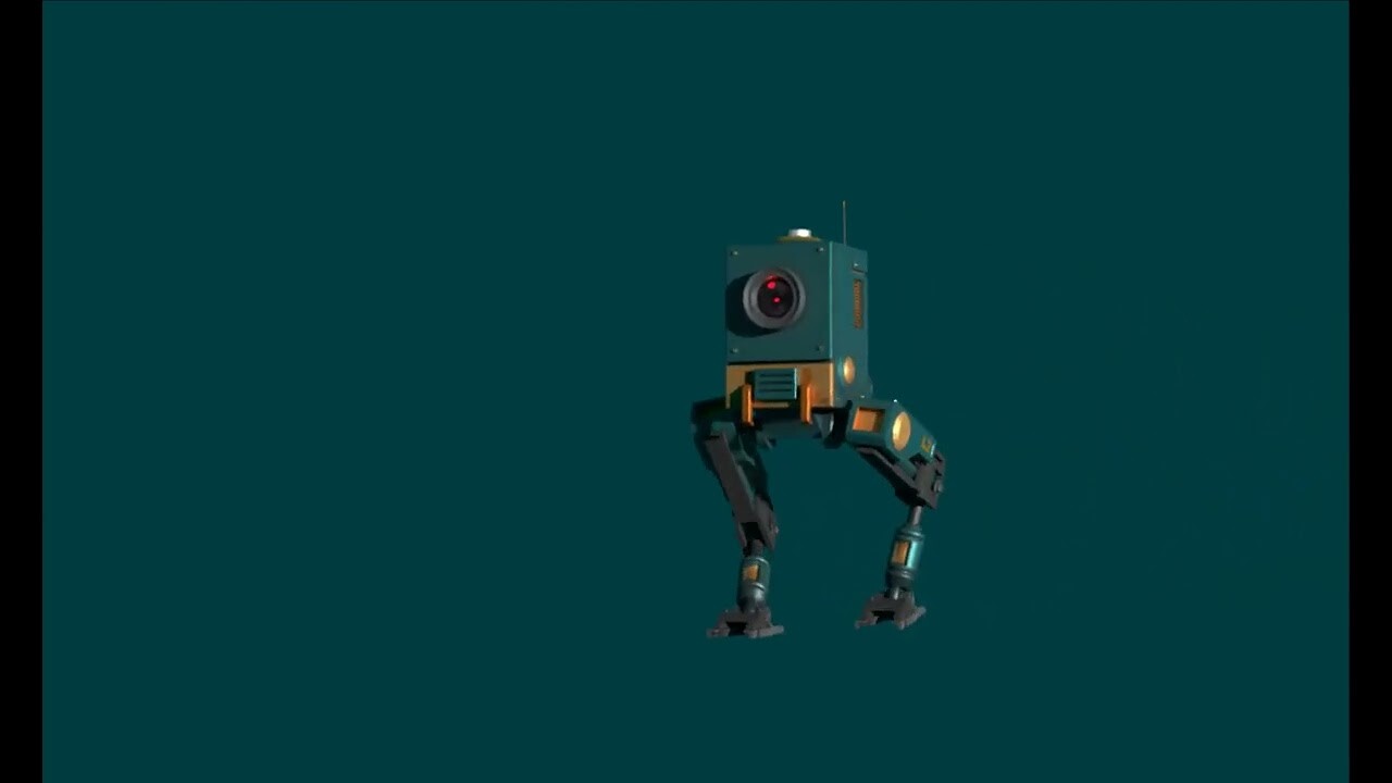 ArtStation - robot walking animation